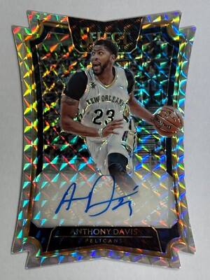 2016-17 Select Die-Cut Autographs Mosaic #40 Anthony Davis Auto 01/10 ...