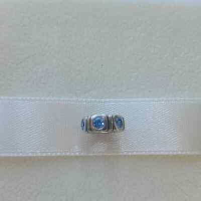 Pandora Blue CZ Trinity Spacer Charm | eBay