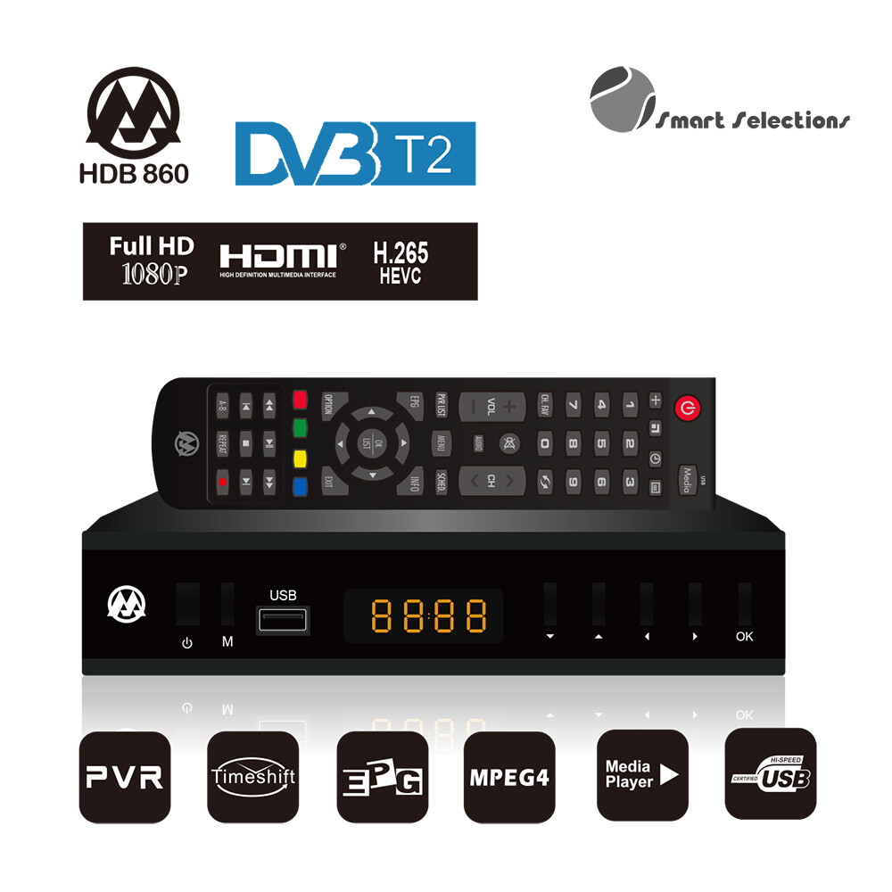AOA HDB860 FHD DVB-T2 H.265 PVR Media Play Set Top Box for NEW AU DTV ...