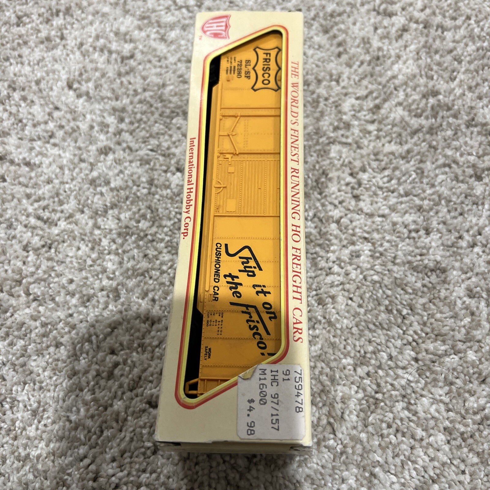 MEHANO HO SCALE SLSF #72280 FRISCO YELLOW BOXCAR IN BOX/LN | eBay