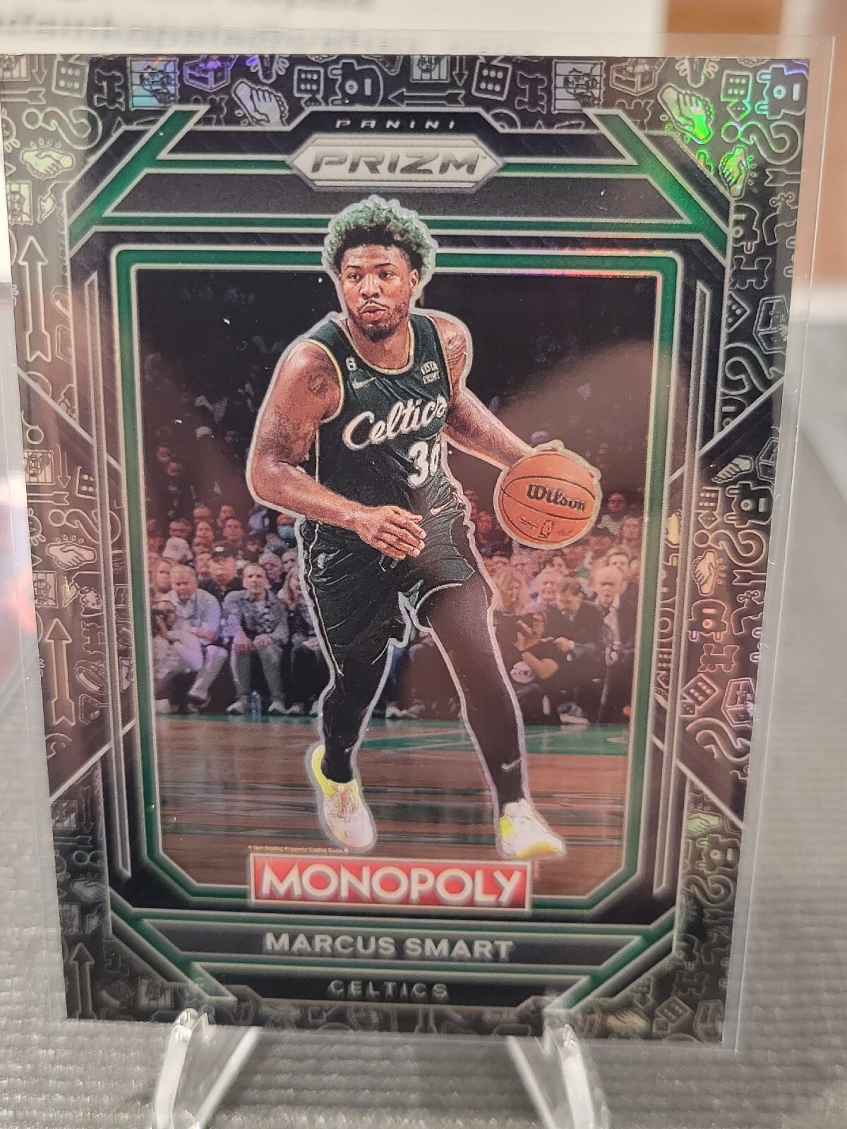 🔥📈MARCUS SMART Panini Monopoly Prizm Black Classic Icons Prizm SP CARD ...