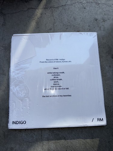 Record Of RM : Indigo Blue Splatter Vinyl Sealed K POP BTS Sealed - Box ...