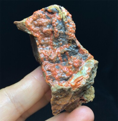 80g Natural beautiful Warring States Red Agate Rough Crystal Healing ...