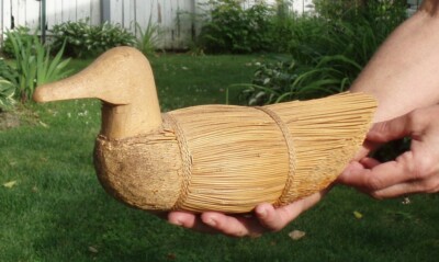 NATIVE AMERICAN ? FOLK ART PRIMITIVE ANTIQUE DUCK DECOY SCULPTURE ...