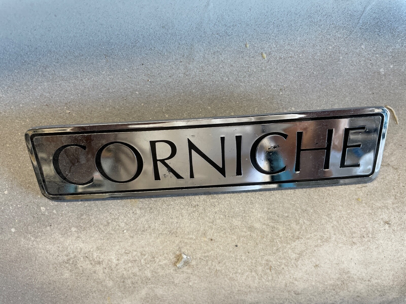 ROLLS ROYCE CORNICHE TRUNK NAME PLATE | eBay