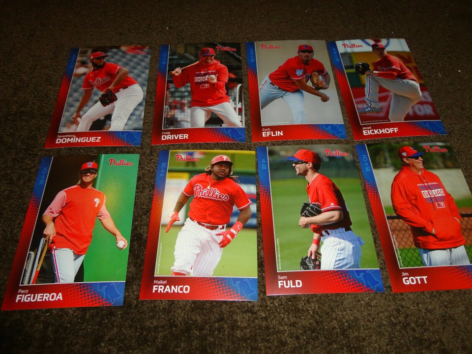 PHILLIES~2019 TEAM 49 PHOTO CARD SET FIRST EDITION Hoskins/Harper/Nola ...