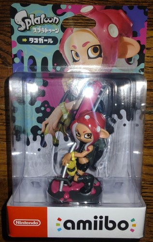 Splatoon 2 Amiibo Neon Pink Octoling Girl Nintendo Switch 3DS Inkling L ...