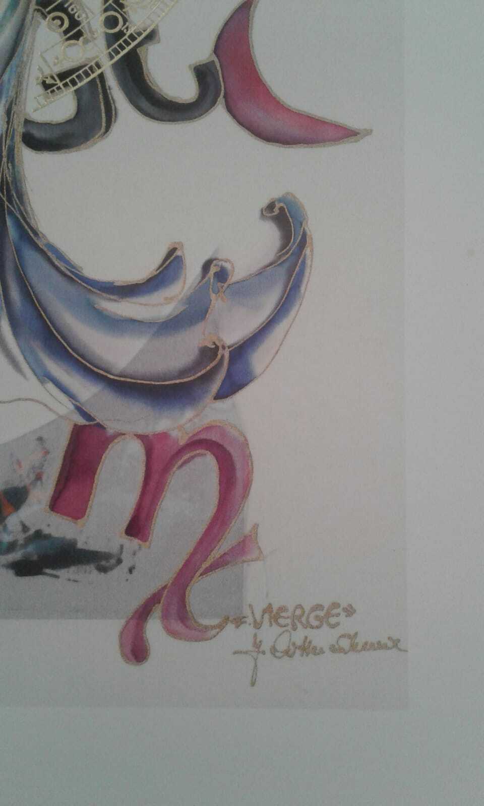Jutta Ritter Scherer Art Print Horoscope Verge Jungfrau 19 3/4 x 15 3/4 ...
