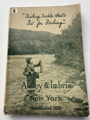 RARE 1913 ABBEY IMBRIE FISHING TACKLE CATALOG NEW YORK LURE FLY ROD ...