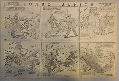Jumbo Junior by WM Goodes from 1908 Early Elephant Comic! Half Page ...