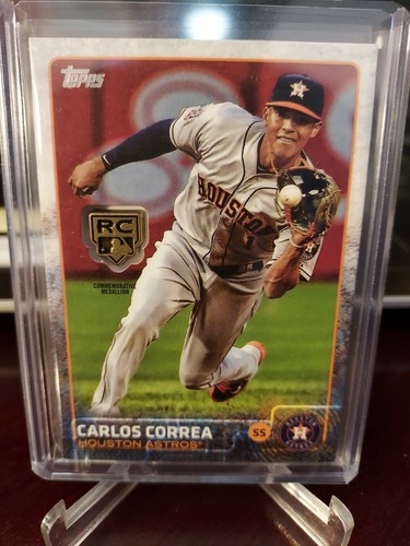 2020 Topps Series 1 CARLOS CORREA Rookie Card RC RETROSPECTIVE LOGO ...