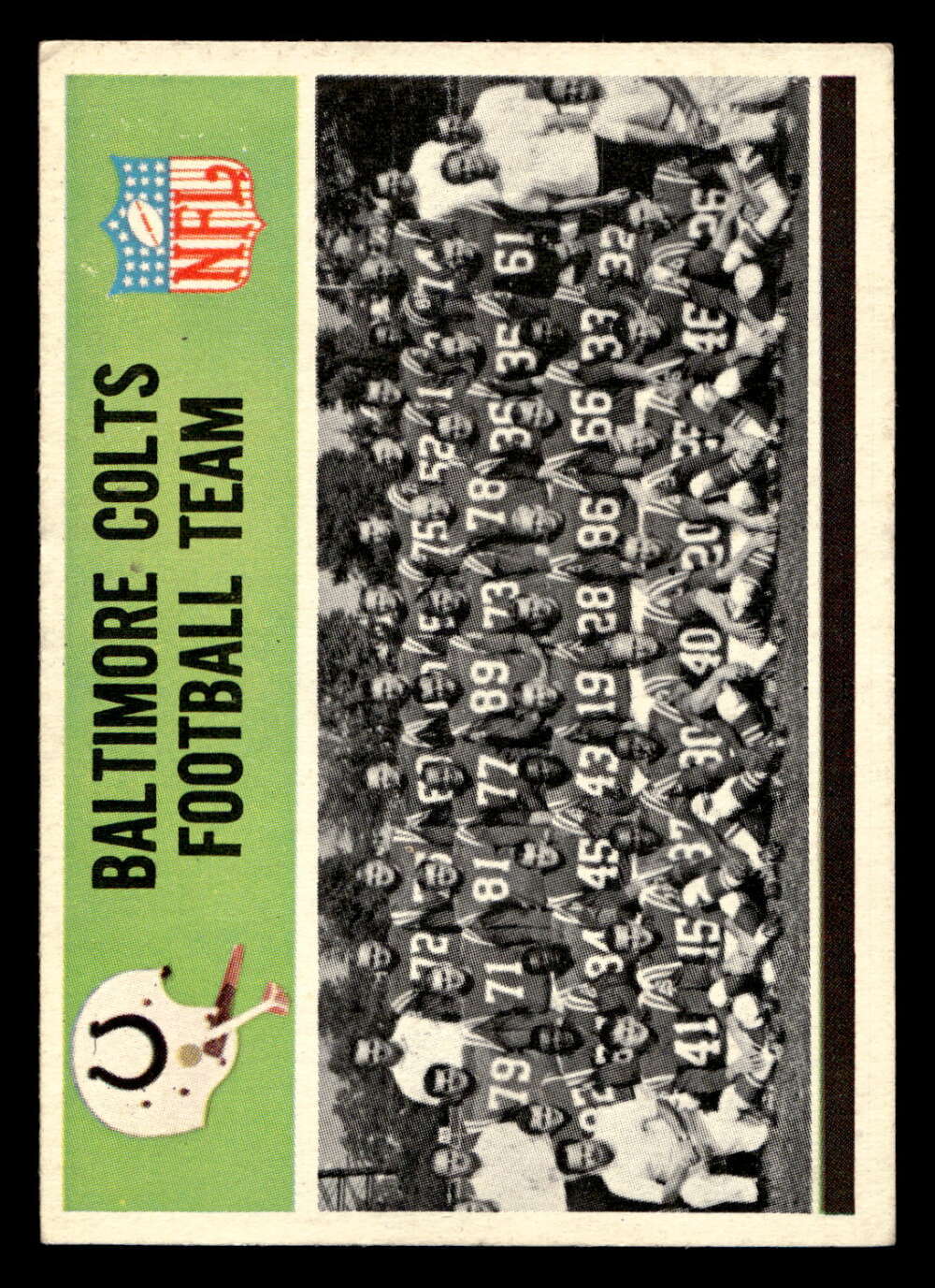 1965 Philadelphia #1 Colts Team Excellent+ Colts | eBay