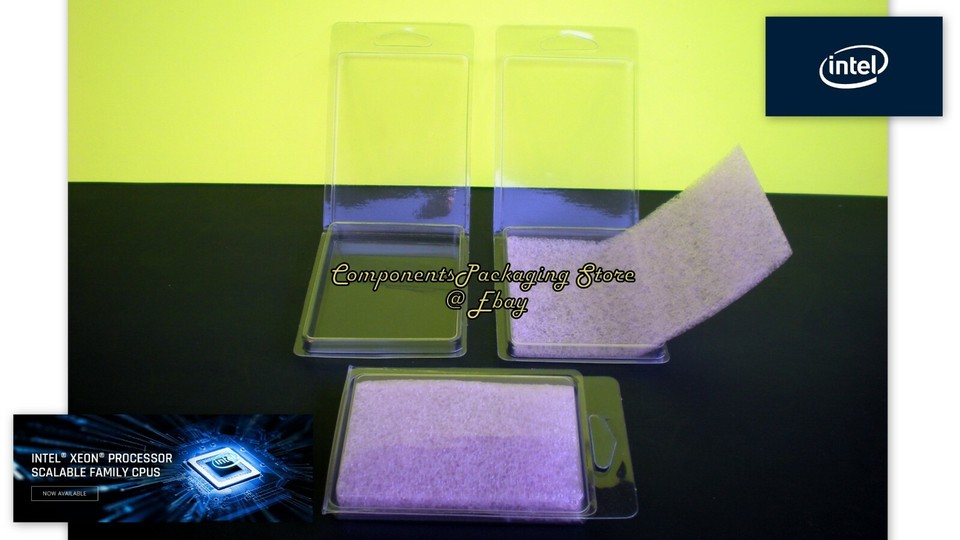 Intel Xeon LGA3647 CPU Case Clam Shell for 76 x 56.5 mm Processor - Qty ...