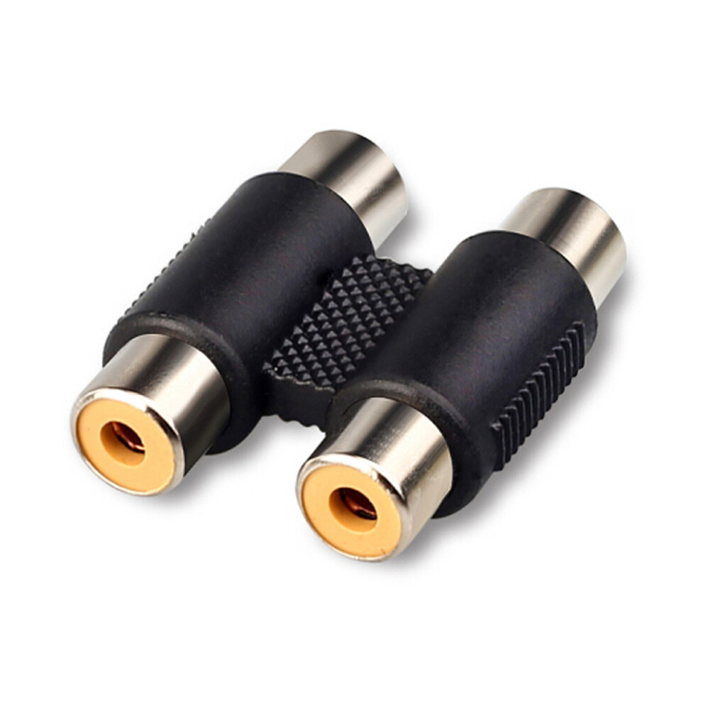 N09 Cinch Coupling Socket RCA Socket to RCA Socket 2X RCA Socket Audio ...