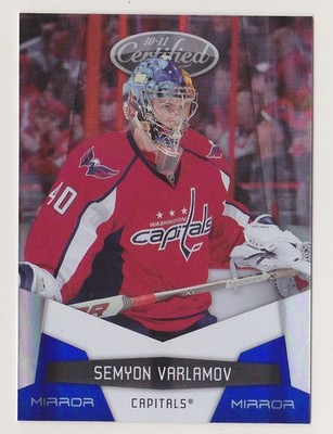 2010-11 Certified Semyon Varlamov /100 MIRROR BLUE Washington Capitals ...