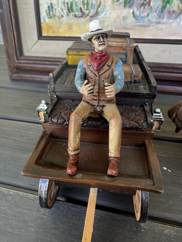 VTG RARE John Wayne OvrlndStagecoach W/ 4 Horse Hawthone Collect. Great ...