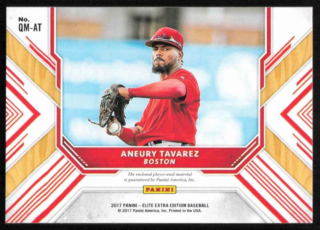 2017 Panini Elite Extra Edition Quad Material Silver Aneury Tavarez 003 ...