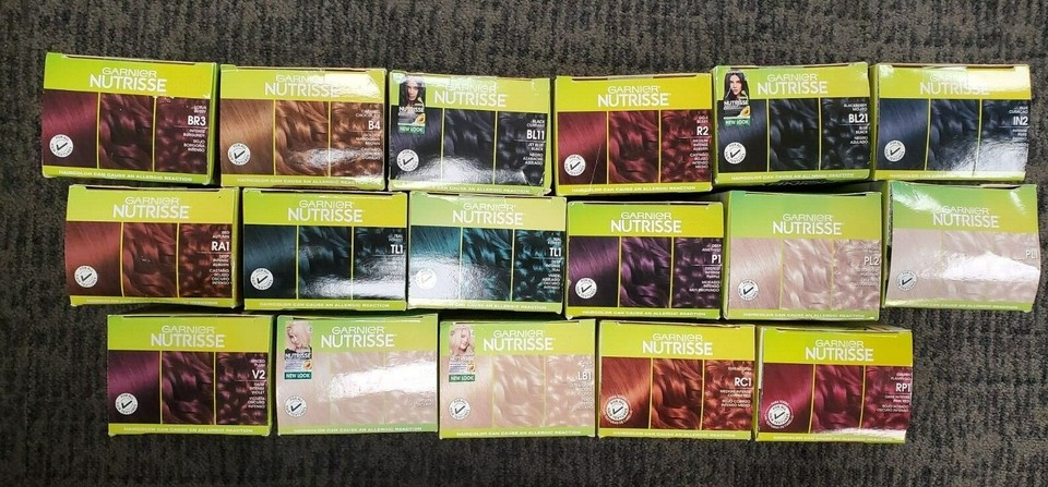3 Boxes: Garnier Nutrisse Ultra Nourishing Permanent Hair Color *CHOOSE ...