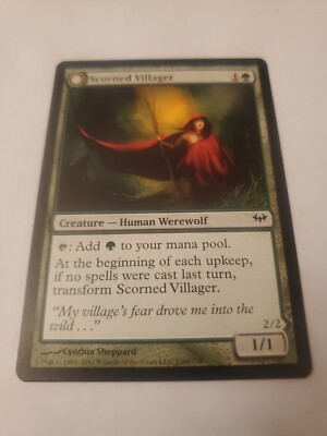MTG Scorned Villager Moonscarred Werewolf Dark Ascension 125/158 Regular Com… | eBay