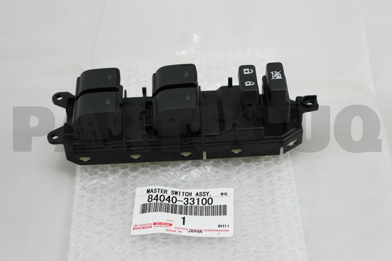 8404033100 Genuine Toyota MASTER SWITCH ASSY, POWER WINDOW REGULATOR ...