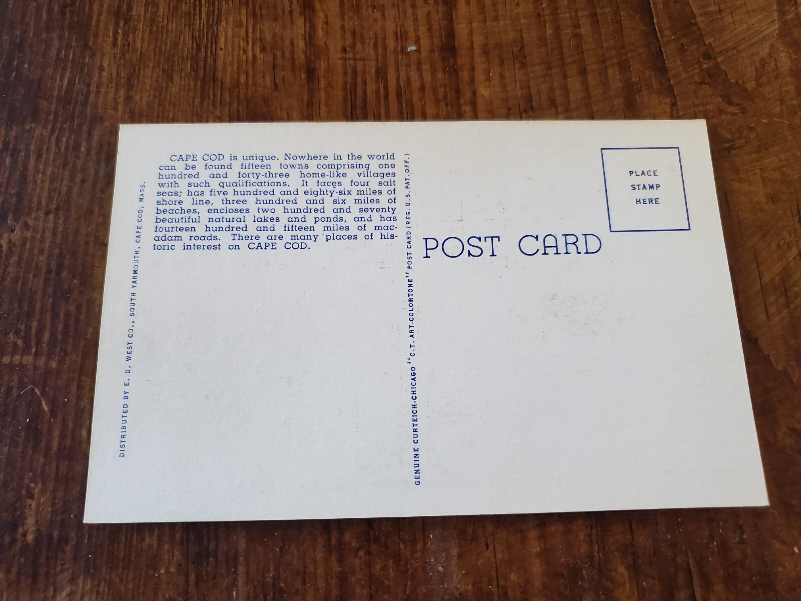 Vintage Linen Postcard Old Homestead Cape Cod Massachusetts ...