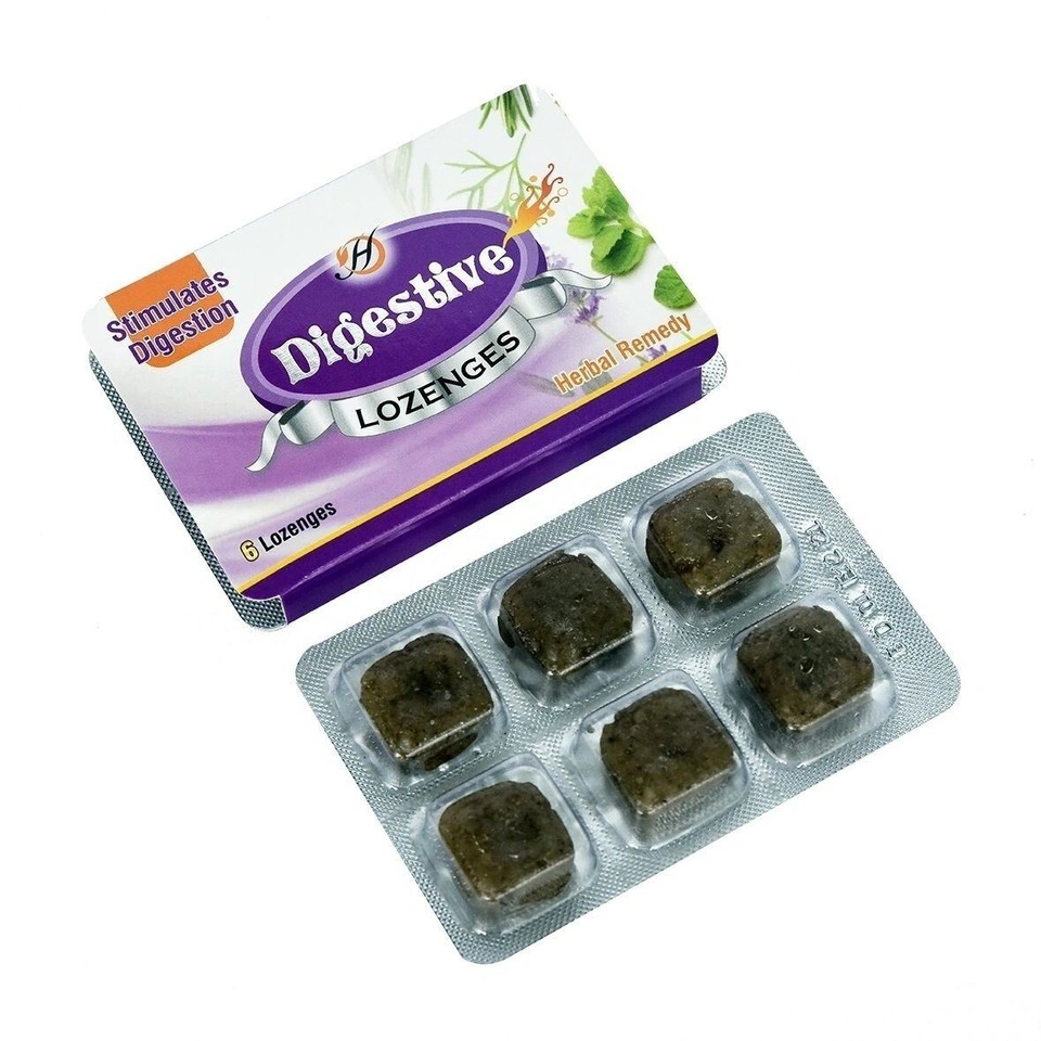 Digestive Lozenges – 6×20 packs, for Digestion, Heartburn, Anxiety ...