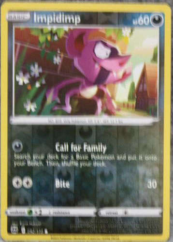 Impidimp 092/172 Reverse Holo Brilliant Stars Foil Pokemon Card | eBay