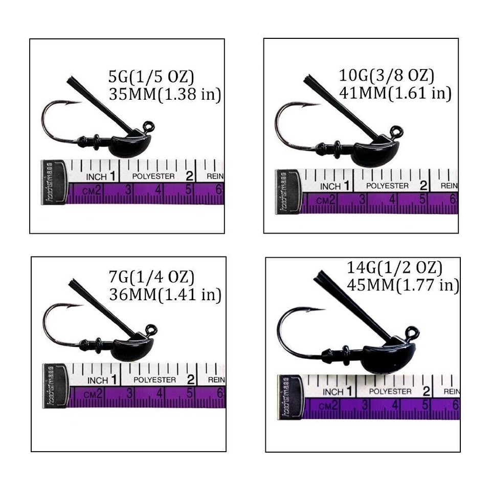 Jig Bass Fishing Lure with Weed Guard, Swim Jigs for Bass Fishing ...