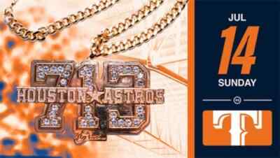 Houston Astros 713 Jewelry Chain Pre-Sale 07/14 | eBay
