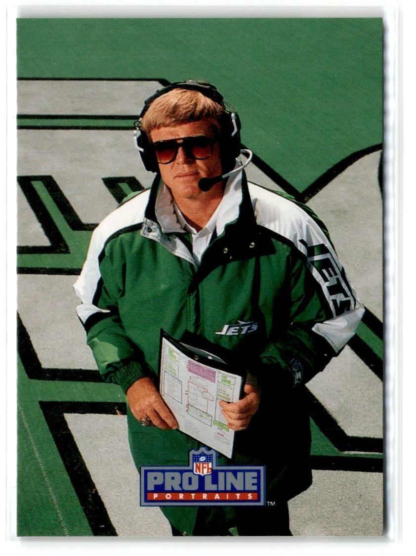 1991 Pro Line Portraits FOOTBALL #260 Bruce Coslet New York Jets | eBay