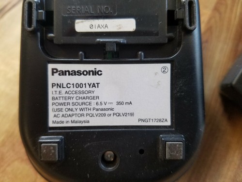 PANASONIC PNLC1001YAT CORDLESS PHONE CHARGING BASE WITH PANASONIC WALL ...