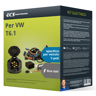 7 poli specifico per veicolo kit elettrico per VW T6.1, Furgone / Bus ECS Nuovo | eBay