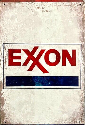 Exxon Metal Wall Sign 12" x 8" | eBay