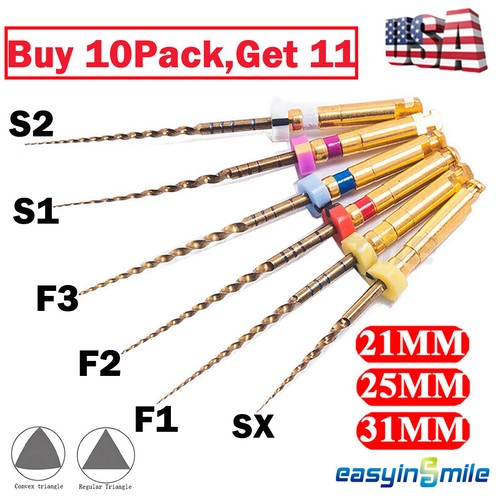 Dental Endodontic Rotary Files Endo Root Canal File X-Pro Gold Taper ...
