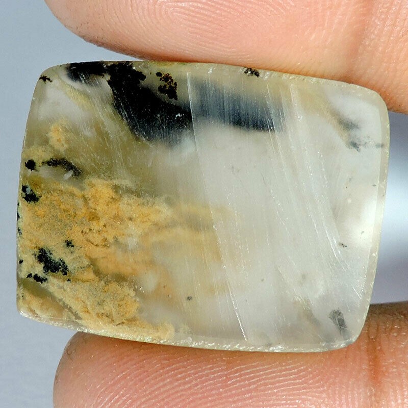 33.30Cts Natural Dendrite Tiger Agate Octagon Shape Cabochon Loose ...