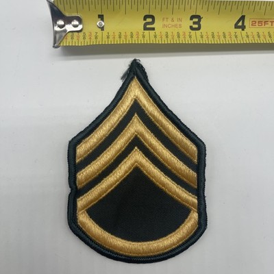 U.S. Military Army Staff Sergeant Rank Patch Insignia Chevron Green ...