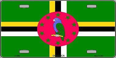 Dominica Flag Metal Novelty License Plate Tag LP4004 | eBay