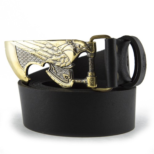 Brass belt buckle Ax of God, Medieval style buckle, Solid brass axe ...