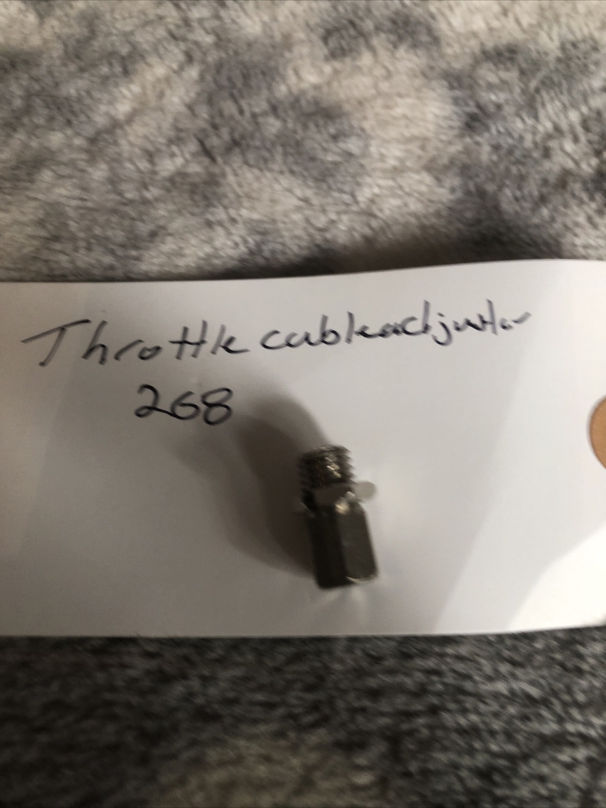 THROTTLE CABLE ADJUSTER FERRULE, MINI BIKE, 268, SET OF 3 ADJUSTERS C-1 ...