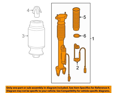 MERCEDES OEM 2017 GLE43 AMG Rear-Shock Absorber or Strut 2923201600 | eBay