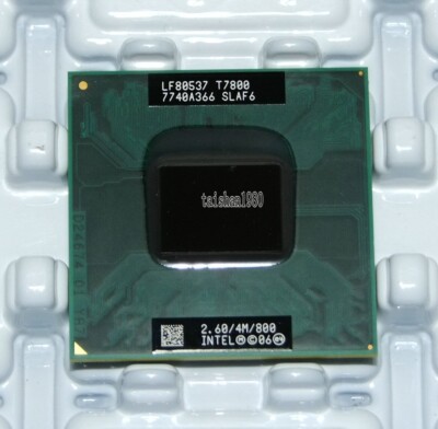 Intel Core 2 T7800 2.6GHz Dual-Core 4M (SLAF6) Notebook CPU Processor ...