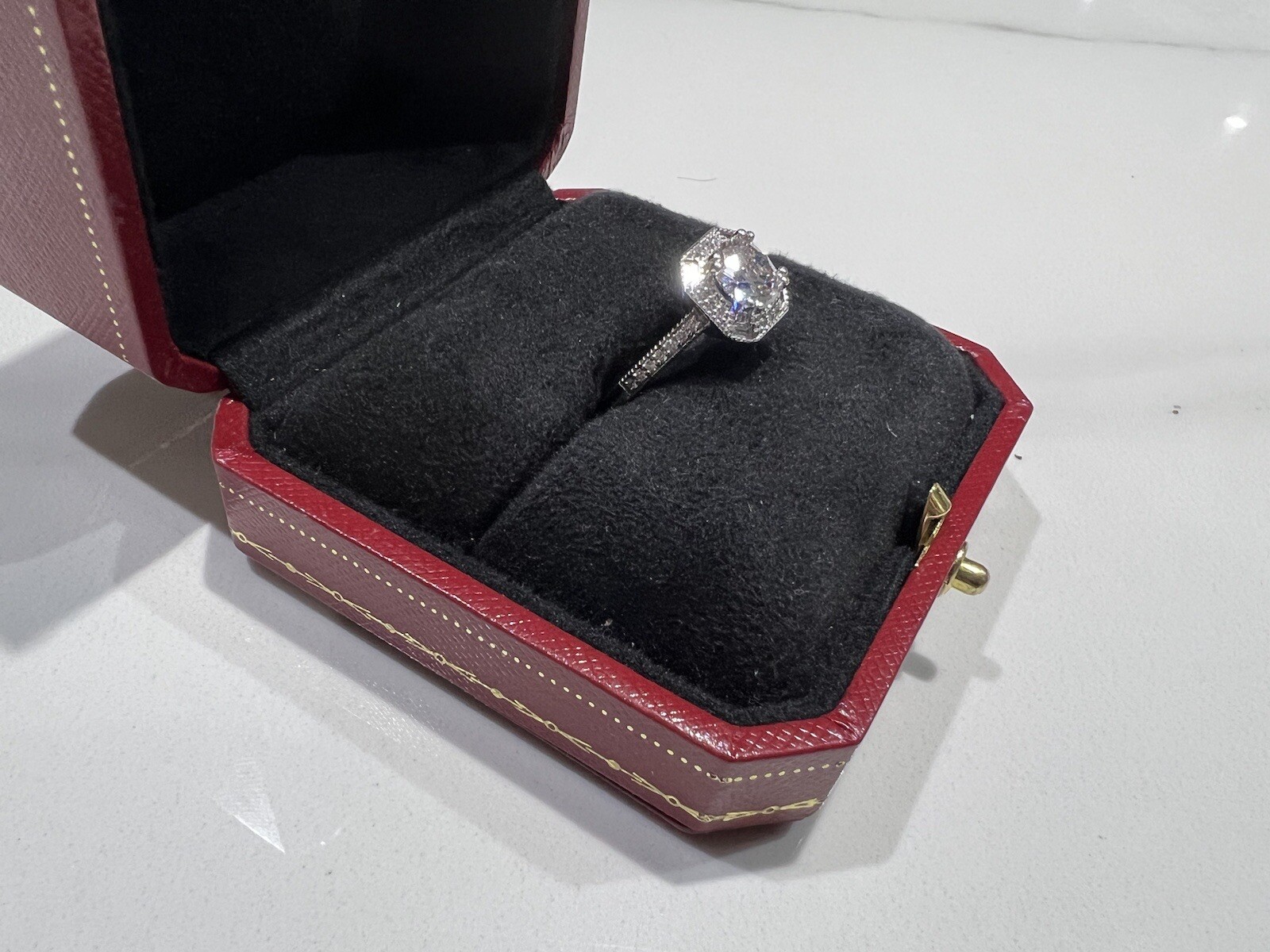 Spence Diamonds 14K Round Cut Lab Grown Diamond Engagement Ring 1.53 CT ...