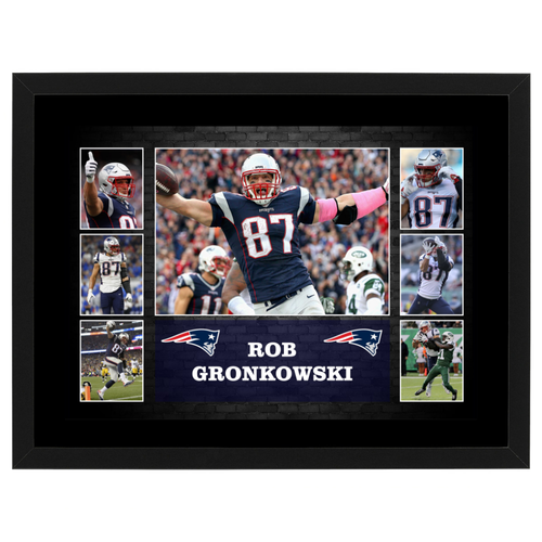 ROB GRONKOWSKI NEW ENGLAND PATRIOTS FRAMED NFL POSTER TOM BRADY WENTZ ...
