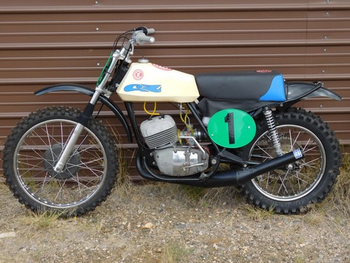 '72 CZ 250 Polished Vintage MX MotoCross RACER Includes Original TANK ...
