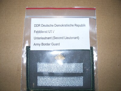 DDR Felddienst UTV 2nd Lt. Army Border Guard | eBay