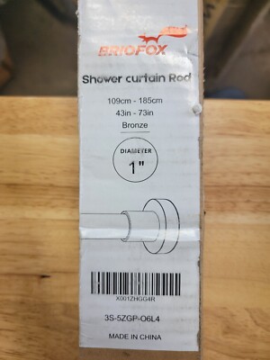 BRIOFOX Tension Curtain Rod 43-73 Inches, Bronze -Never Rust - New | eBay