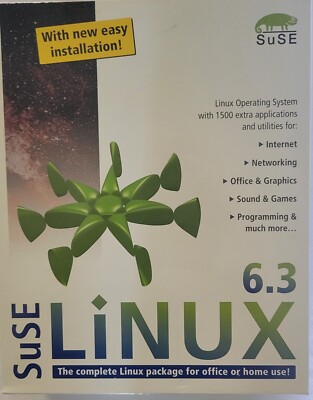 SuSE Linux 6.3 Operating System - Released in November 1999 | eBay