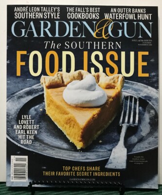 Garden & Gun Southern Food Issue To Chefs Cookbook Oct Nov 2018 FREE ...