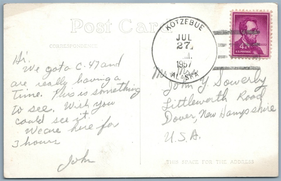 KOTZEBUE ALASKA CHESTER SEVECK-CHIEF REINDEER HERDER 1957 VINTAGE ...