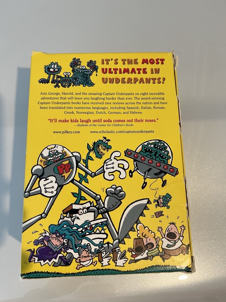 Dav Pilkey Captain Underpants Most Ultimate Collection Box Set Blue Sky ...